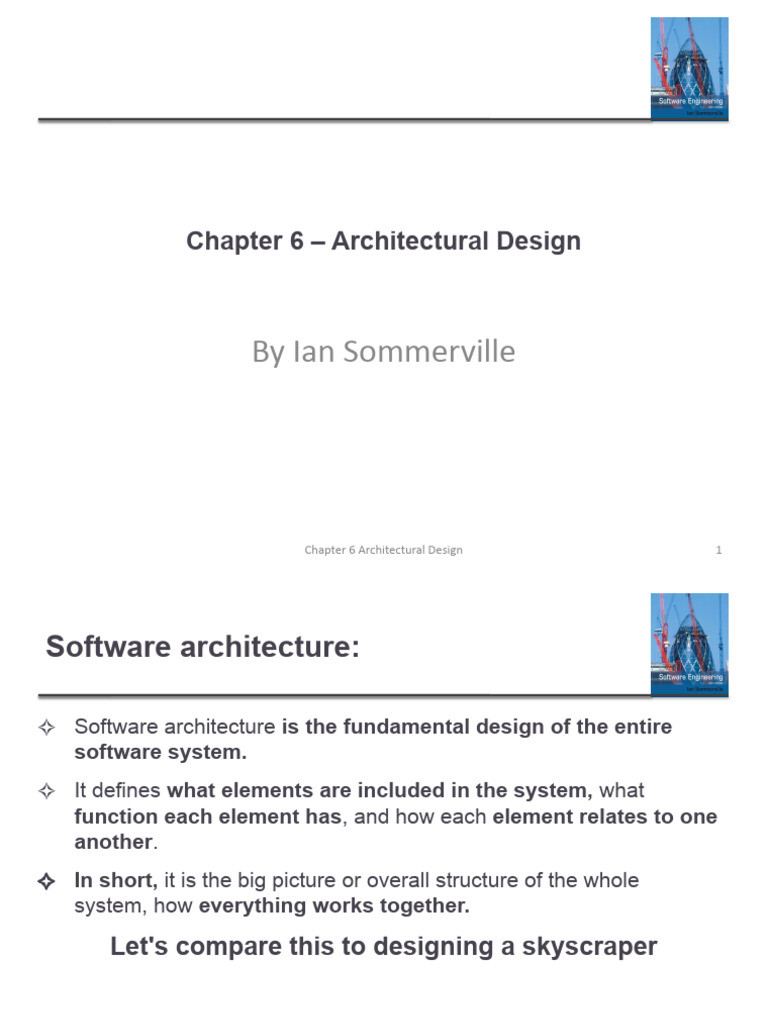 Week8-Architectural Design | PDF | Model–View–Controller | System