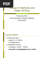 Research Methodology in Computer Science | PDF | Computer Science | Science