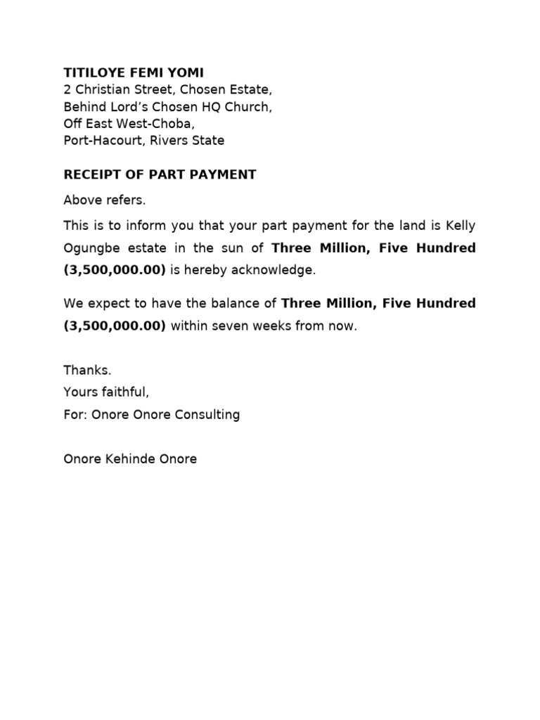 Evidence Receipt | PDF