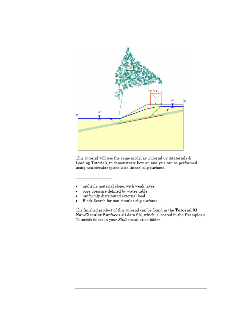 Non-Circular Slip Surface Analysis Guide | PDF | Computer File ...