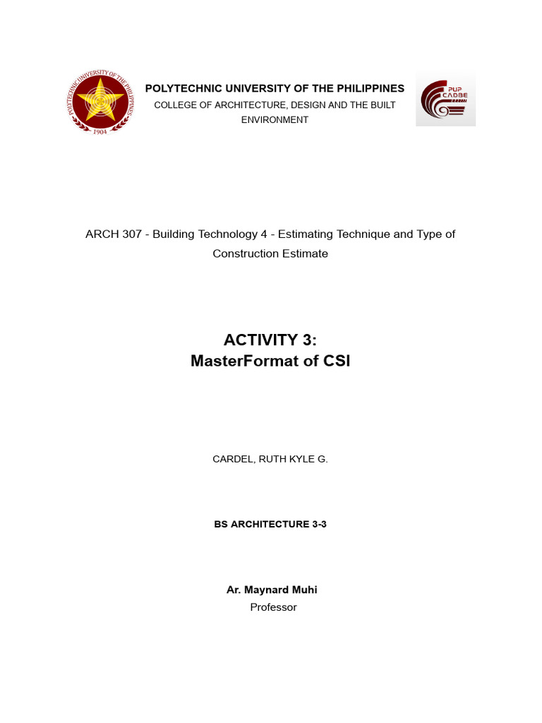 MASTERFORMAT | PDF | Concrete | Water