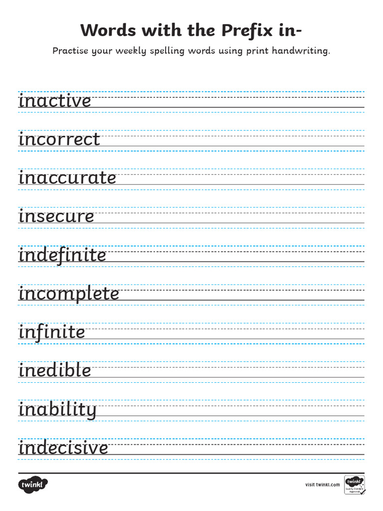 Handwriting Practice - Print 2 | PDF