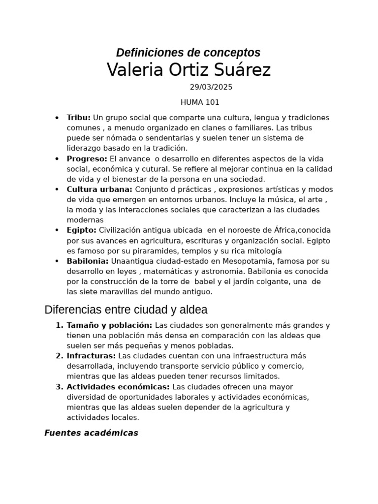 Definiciones de Conceptos | PDF