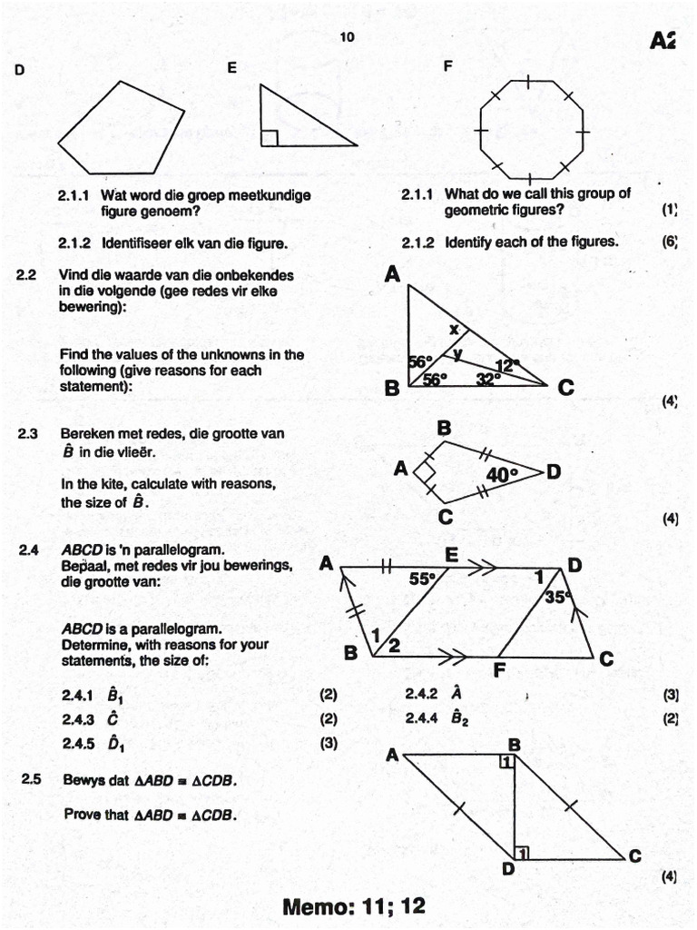Math Paper 2 Revision (A2 + B2) | PDF