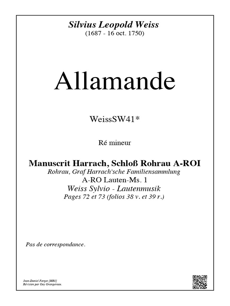 HR8 W Allamande | PDF