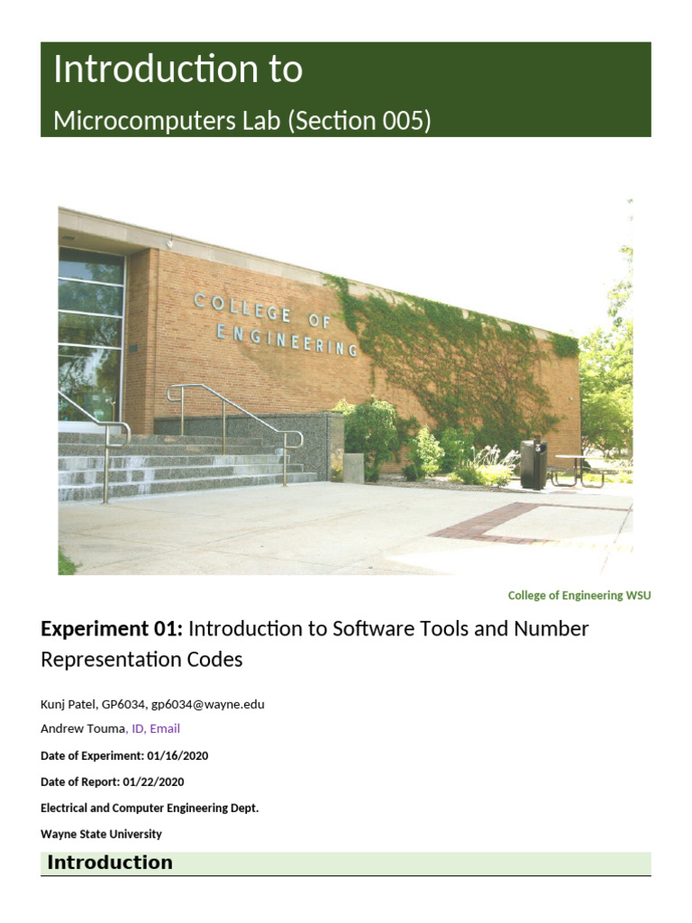Lab 1 | PDF
