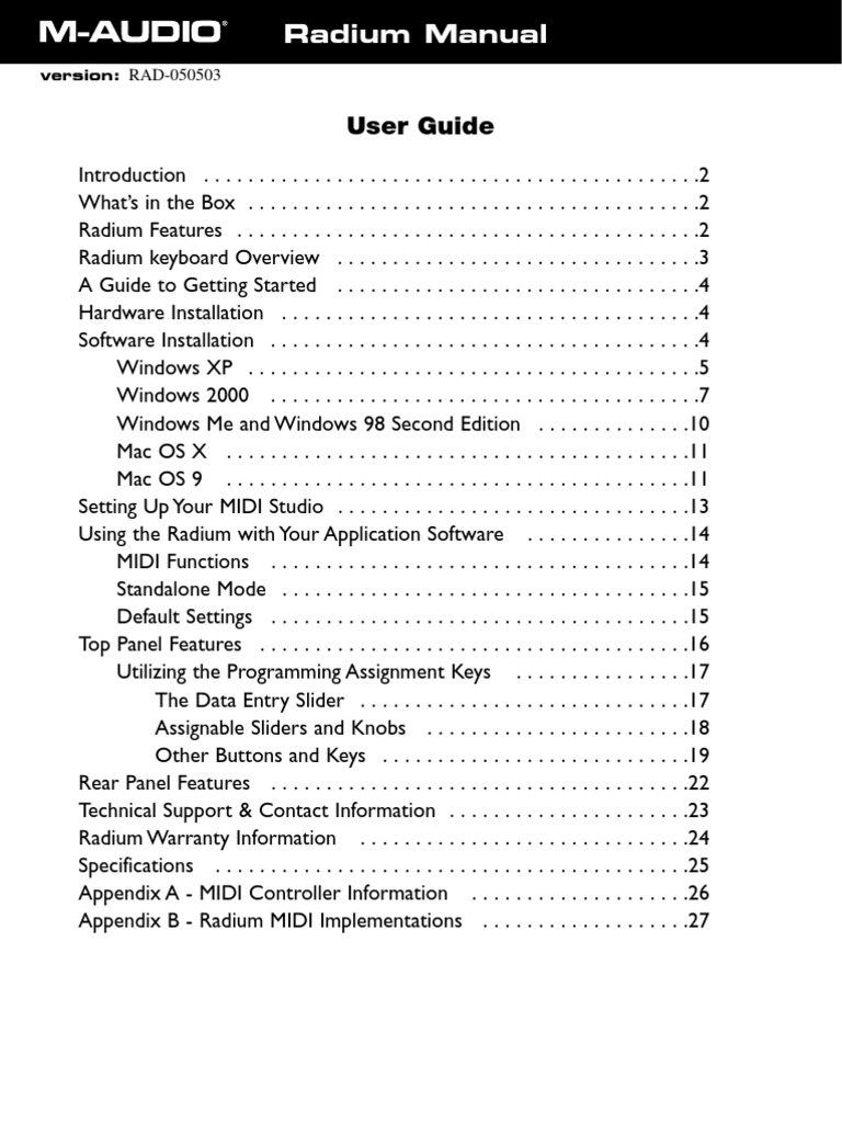 Radium Series Manual | PDF | Usb | Computer Keyboard