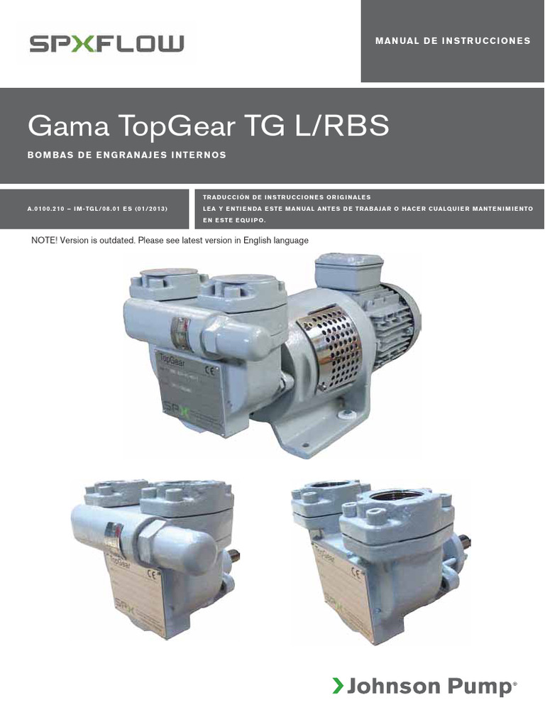 Bombas TOPGEAR Aceite Termico Trym | PDF | Bomba | Engranaje