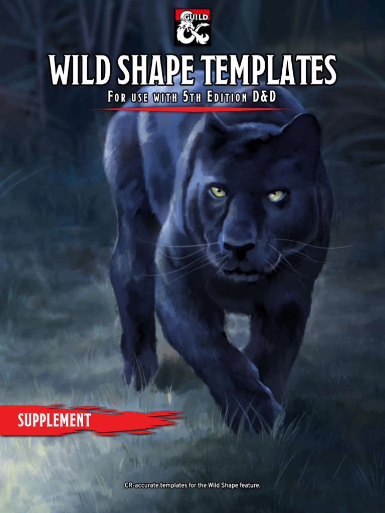 3366805-Wild Shape Templates | PDF | Dungeons & Dragons