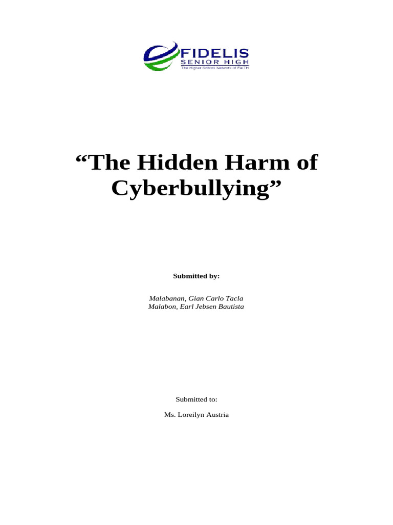 Critique Paper Malabanan | PDF | Cyberbullying | Bullying
