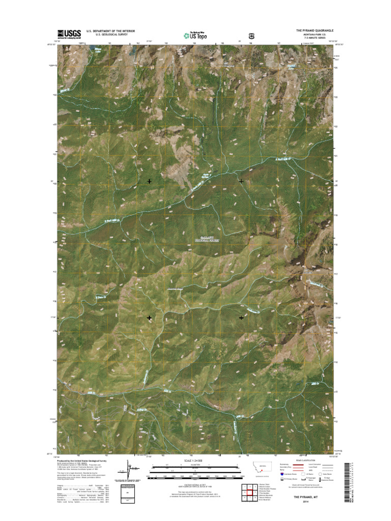 The Pyramid Quadrangle Map, Montana | PDF | Terrestrial Planets ...