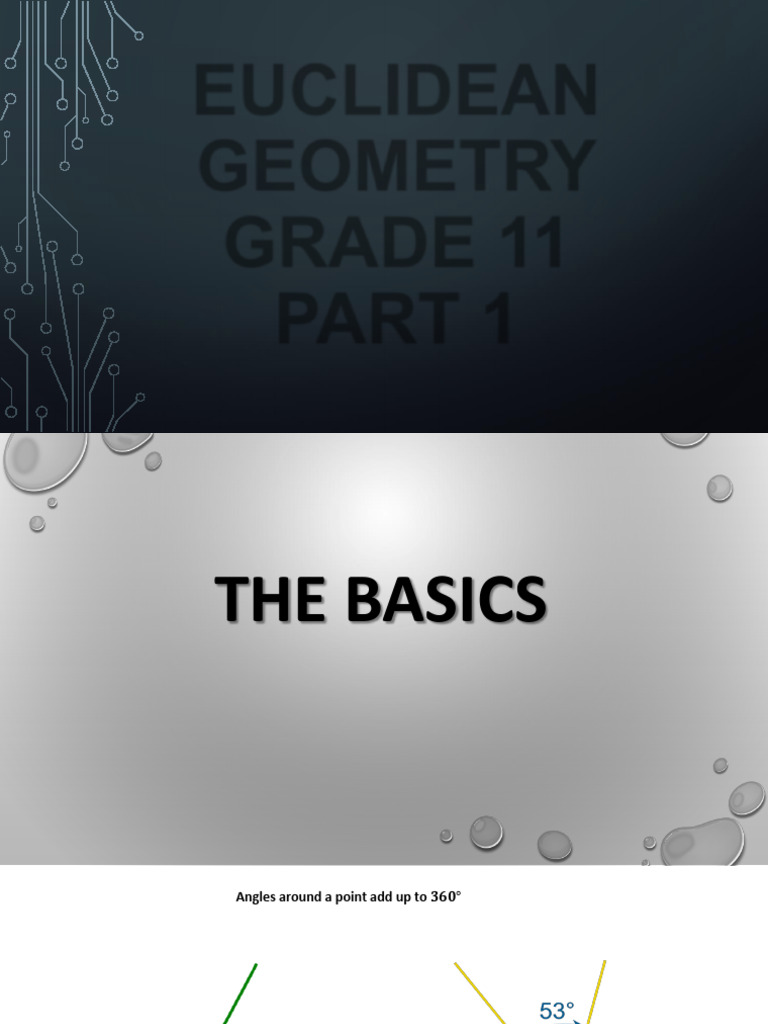 Euclidean Geometry Grade 11-1 | PDF | Circle | Triangle