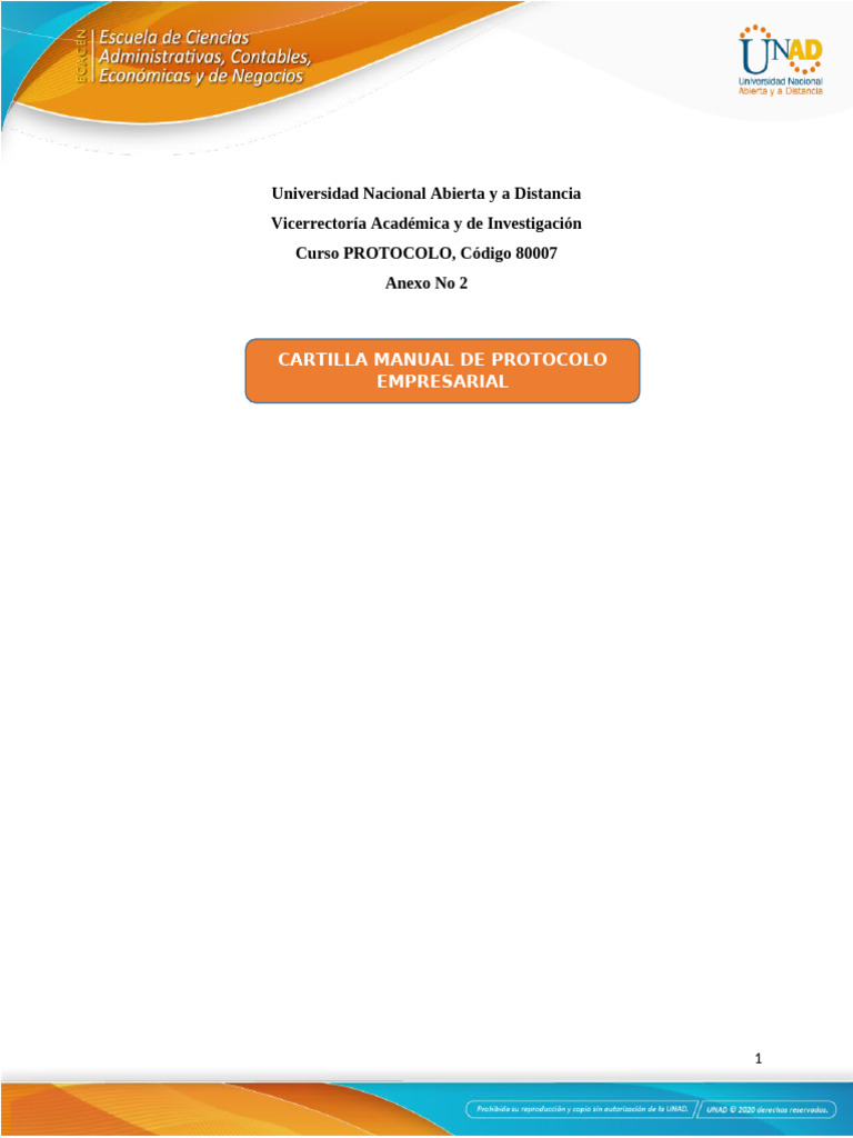 Tarea de Protocolo ALVARO Anexo No 2 - Construcción Manual de Protocolo Empresarial Final | PDF ...