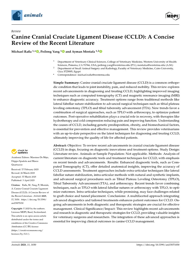 Animals 15 01030 | PDF | Ct Scan | Medical Imaging