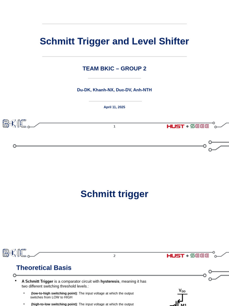 03 - Schmitt Trigger and Level Shifter | PDF | Digital Electronics | Electronic Design
