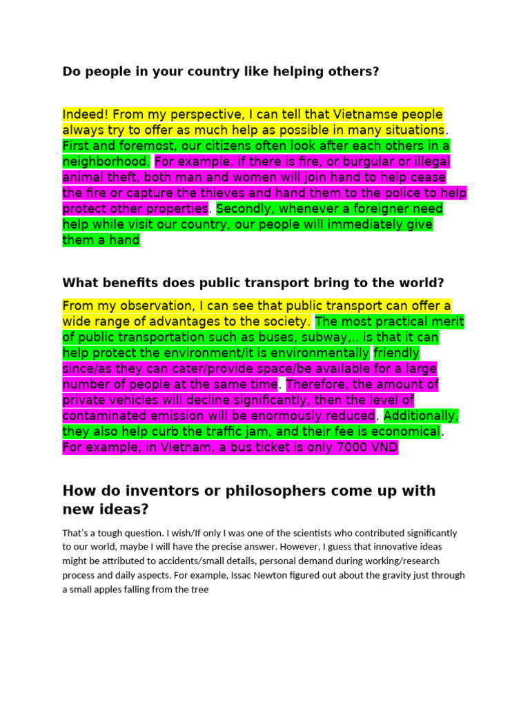 SPEAKING-PART-3-SIGNPOSTING-SAMPLES | PDF