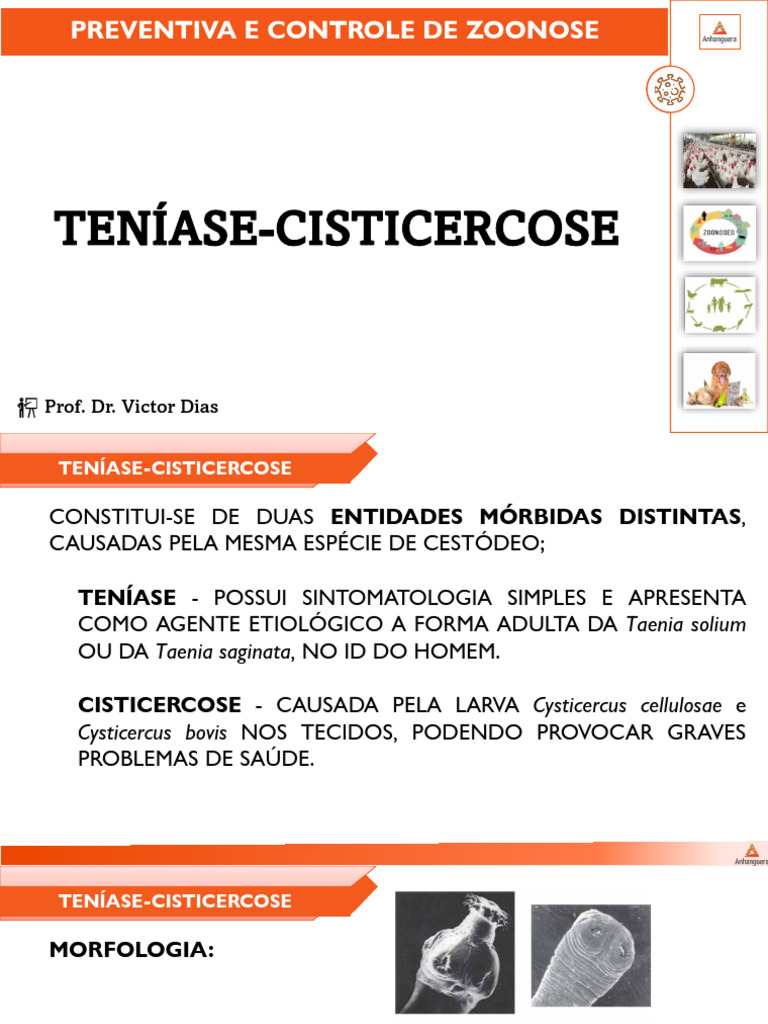 Teníase e Cisticercose: Prevenção e Controle | PDF | Medicina Clínica ...