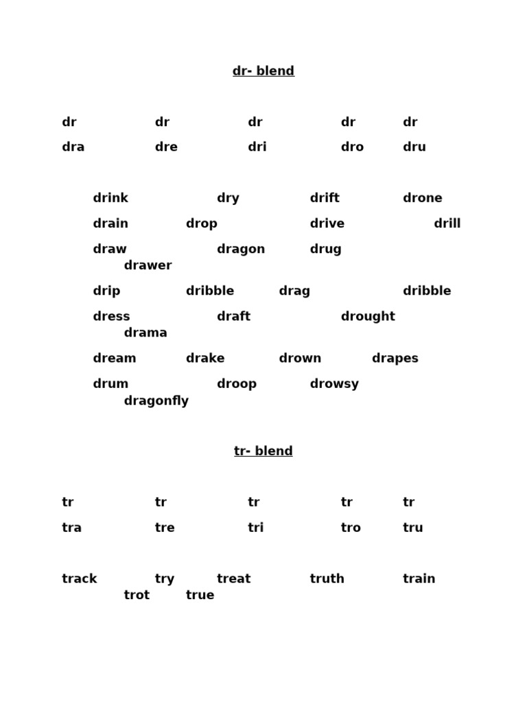 April 26 Kinder DR TR Blend | PDF