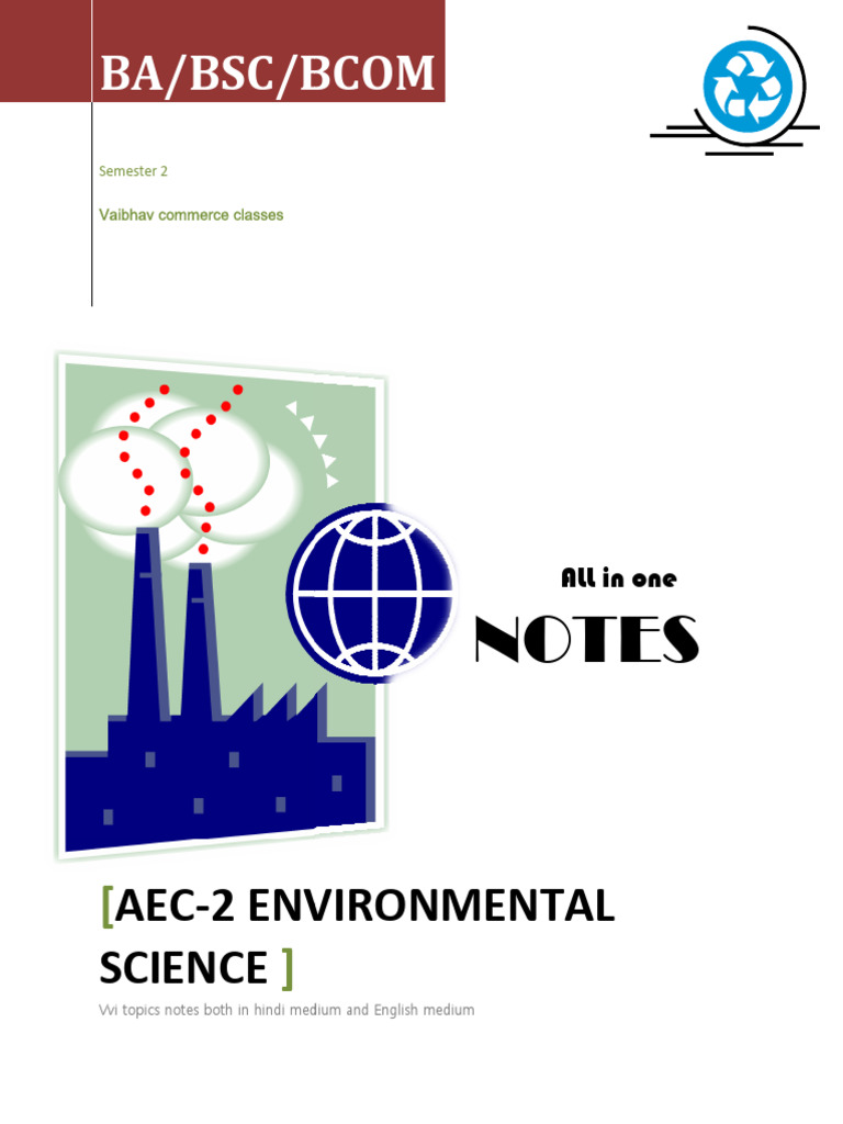 Environmental Science Notes | PDF