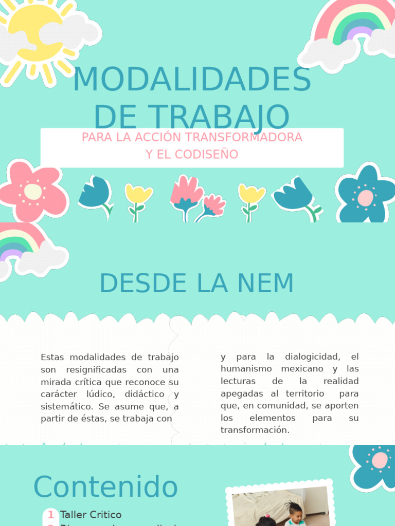 Modalidades de Trabajo para la NEM | PDF | Aprendizaje | Planificación