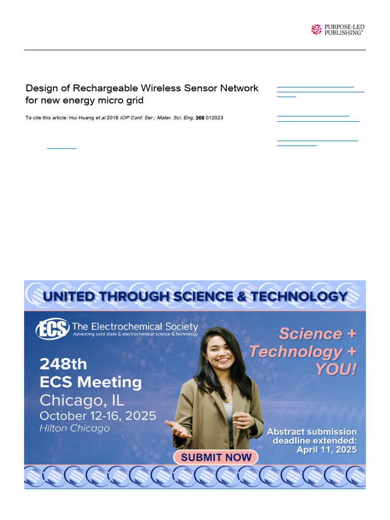 Huang 2018 IOP Conf. Ser. Mater. Sci. Eng. 366 012023 | PDF | Wireless ...