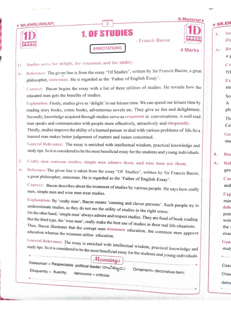 AP and Telanga IPE Eng Question and Answers | PDF