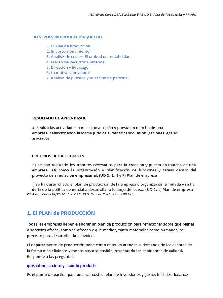 Ud 5 Eie | PDF | Motivación | Motivacional