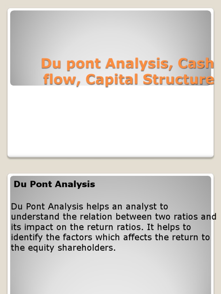 Du Pont Analysis, Cash Flow, Capital Structure | PDF | Capital ...