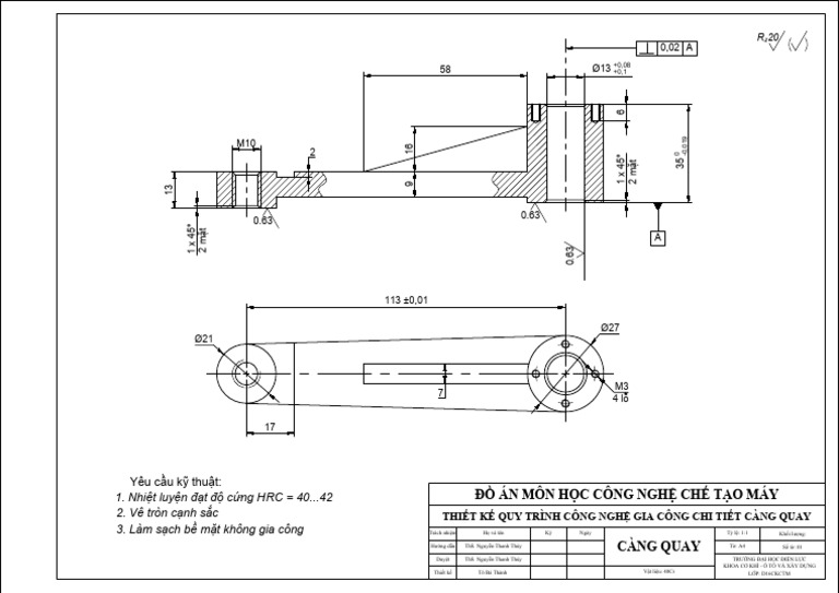 Ban Ve Chi Tiet-Model | PDF
