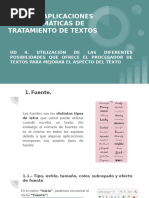 Tipos de interlineado en Word | PDF