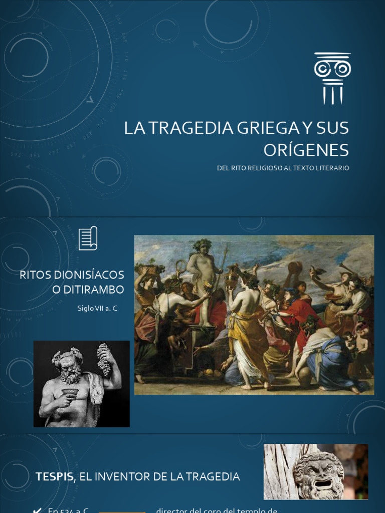 Orígenes de la Tragedia Griega | PDF | Tragedia | Tragedia griega
