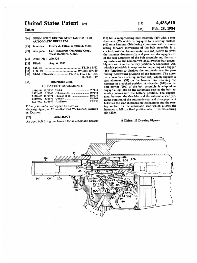 Colt LMG Patent | PDF