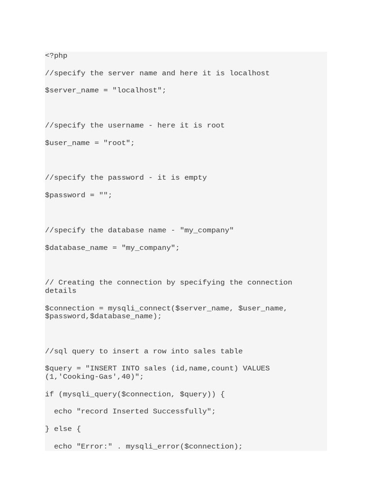 Php Conectivity Practice Pdf