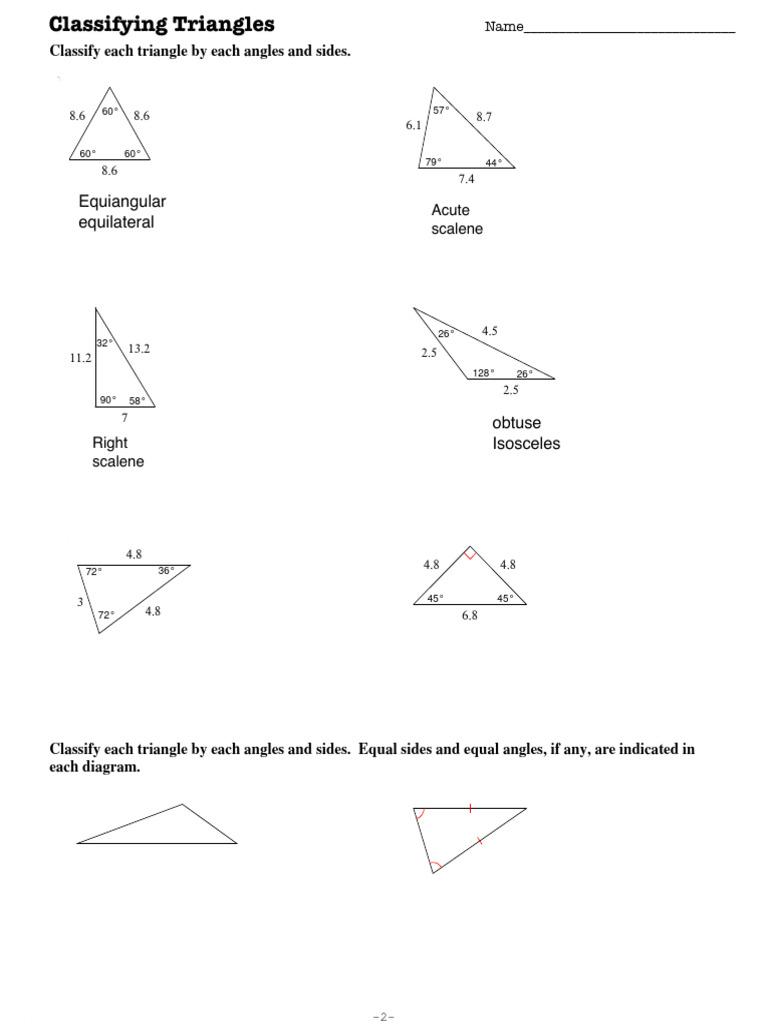 WU Classifying+Triangles | PDF | Triangle | Polytopes