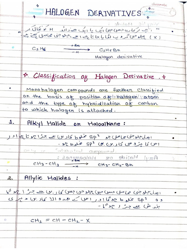 Halogen Derivatives. | PDF