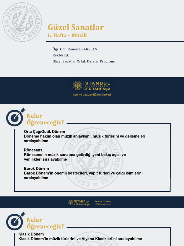 Güzel Sanatlar. 6.Hafta | PDF