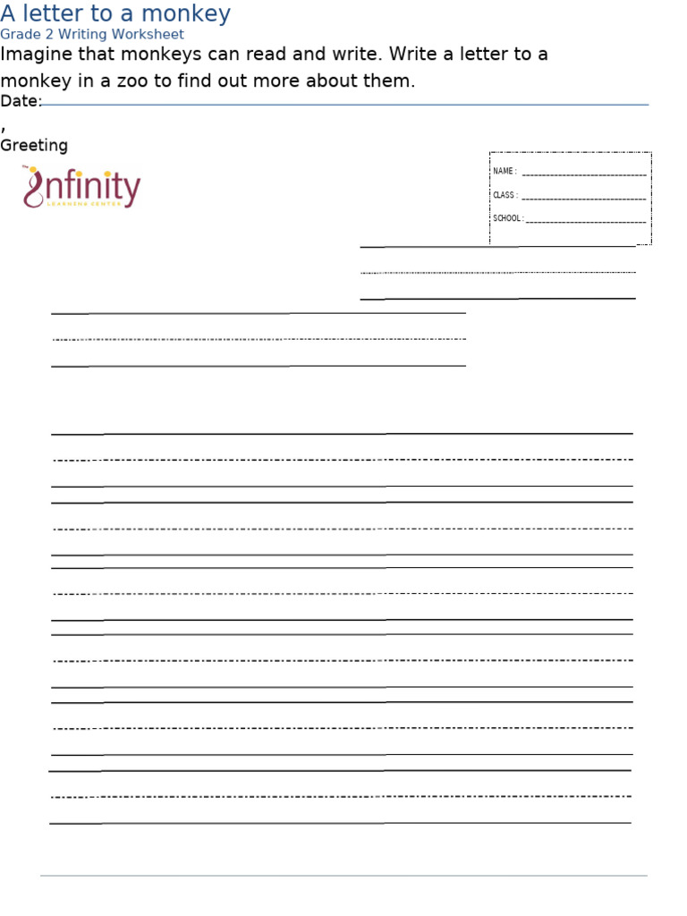Grade 2 Letter Writing A PDF | PDF