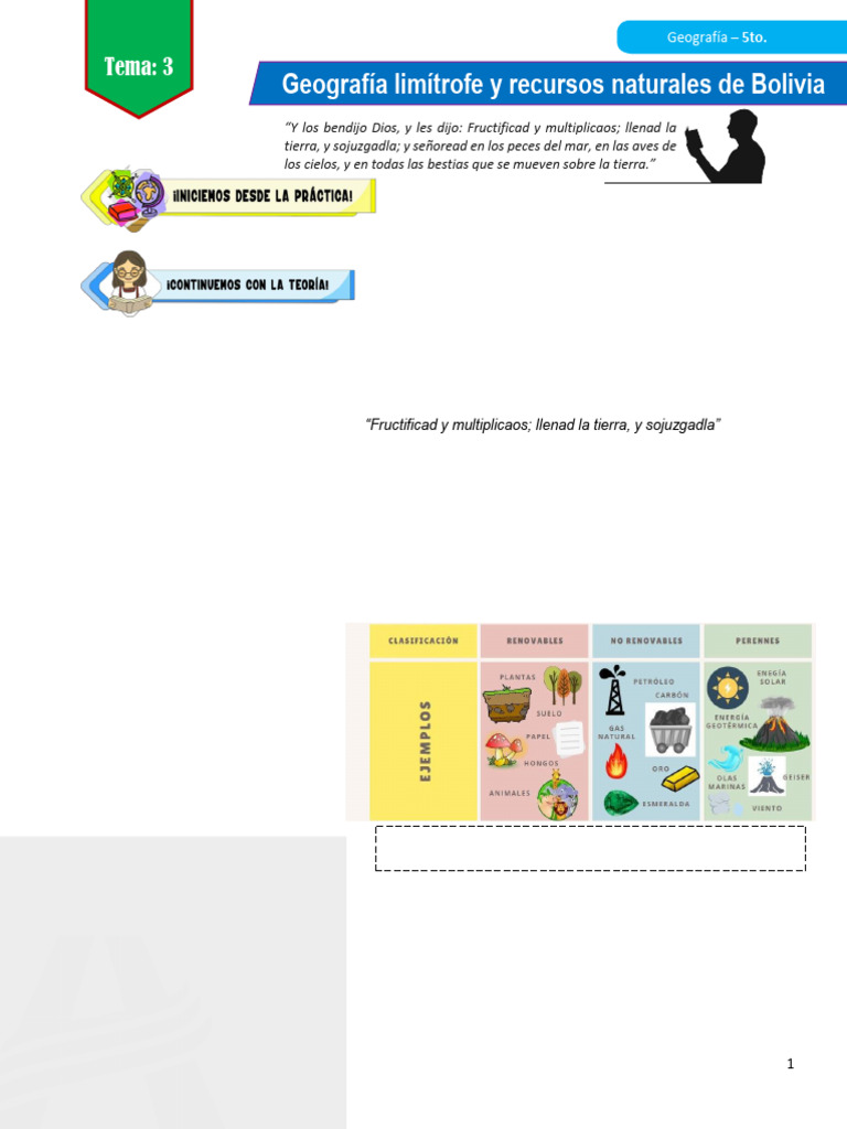 Geografía Limítrofe y Recursos en Bolivia | PDF | Bolivia | Petróleo