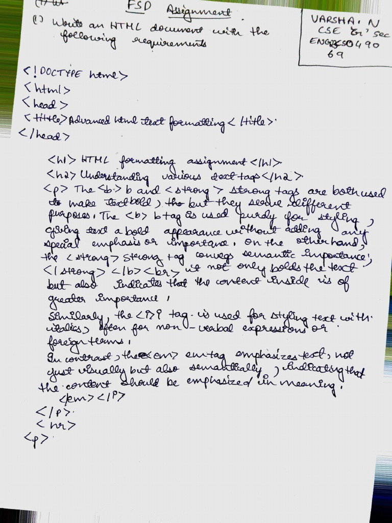 FSD Assignment | PDF