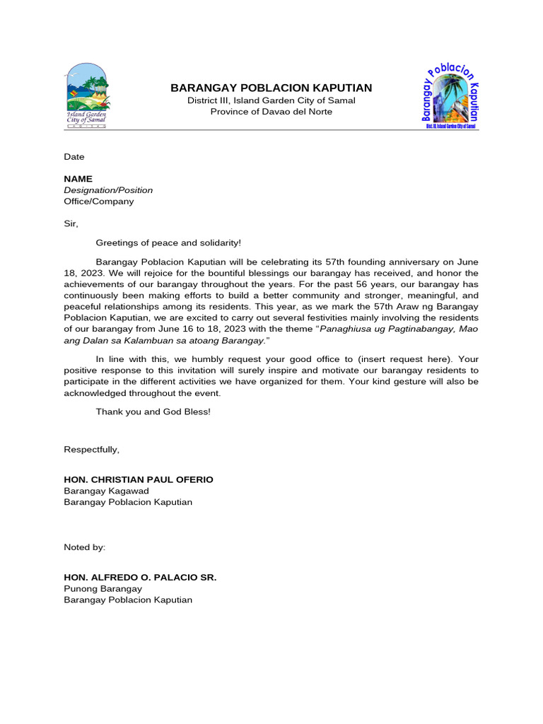 Draft Request Letter | PDF