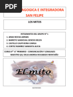 Estructura y Elementos del Mito | PDF | Educación en artes liberales