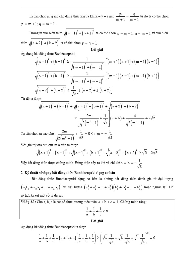 Bất Đẳng Thức (Dragged) 2 2 | PDF