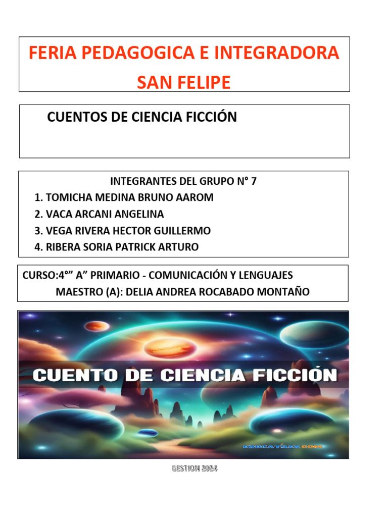 Cuentos de Ciencia Ficción para Niños | PDF | Ciencia ficción | Pensamiento