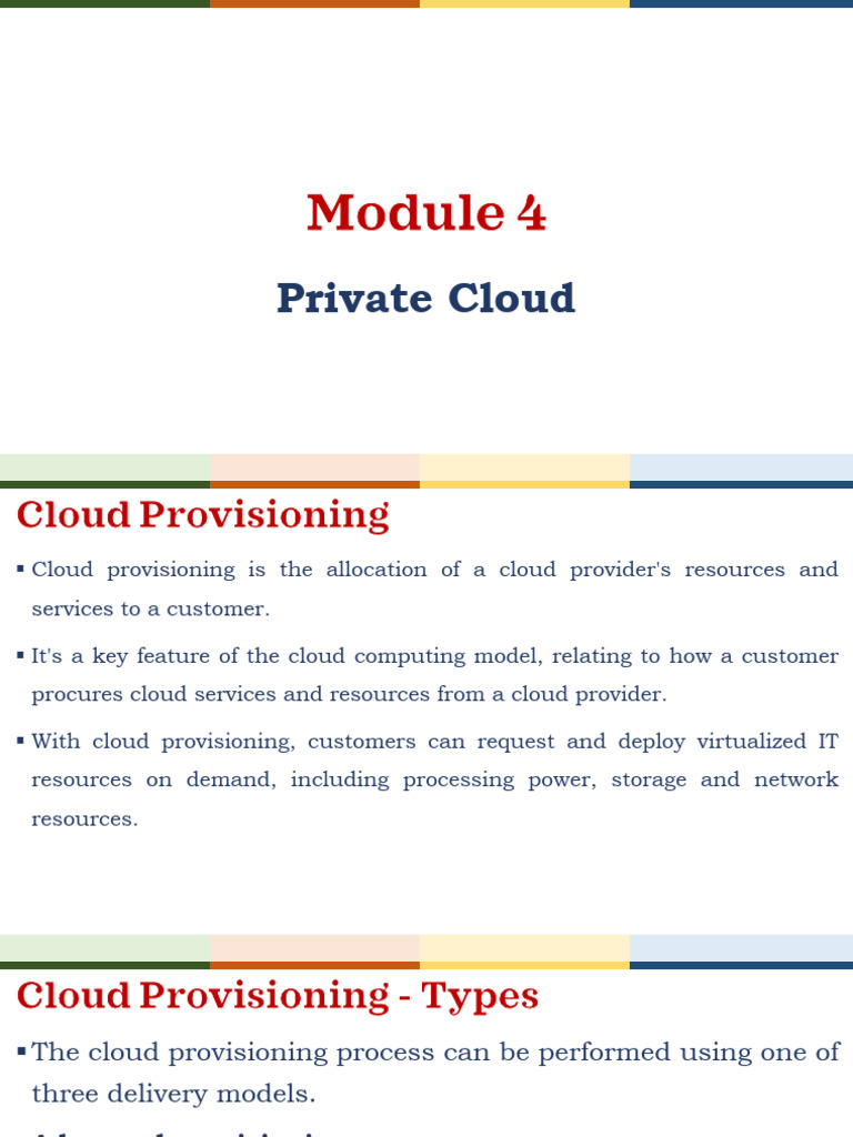 9-Cloud Provisioning and Managing Private Cloud-12!09!2024 | PDF ...