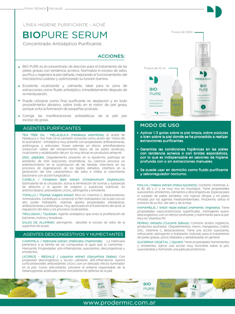 FT - Bio Pure Serum | PDF