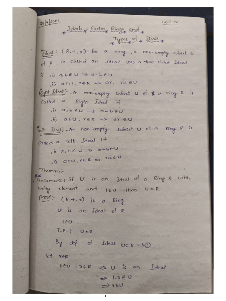 Maths Sem-4 Unit - 4 | PDF