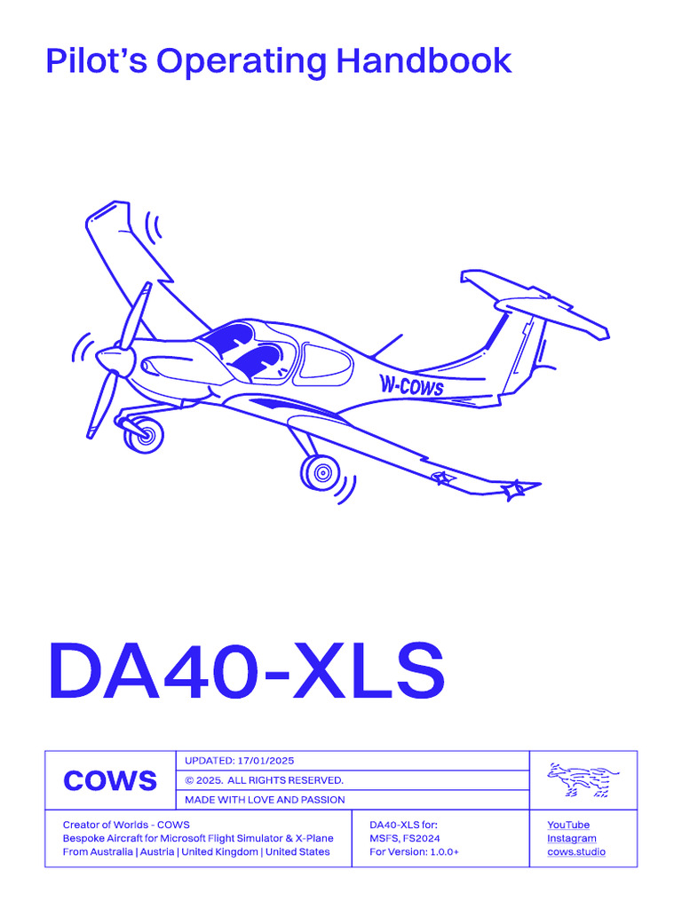 Cows Da40-Xls MSFS Poh | PDF