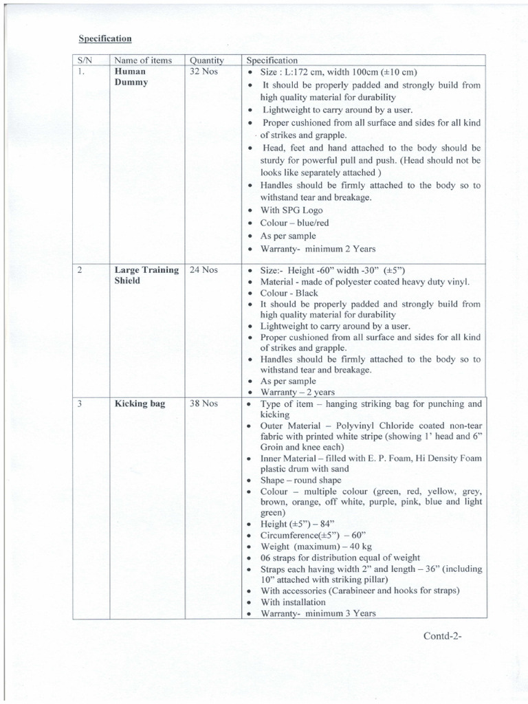Specification 2024-NSg | PDF