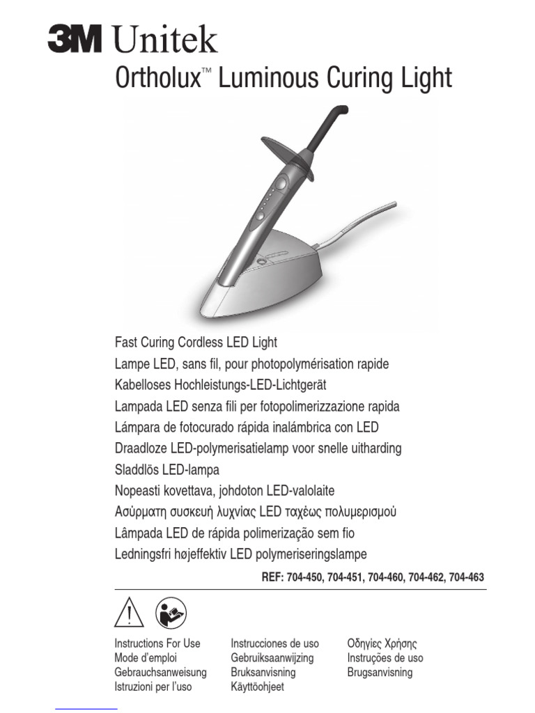 Ortholux Luminous Curing Light | PDF | Battery Charger | Light Emitting ...