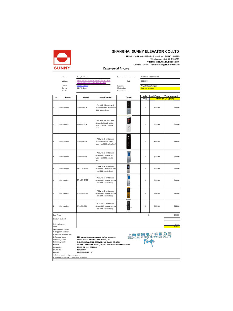 Dong Do Elevator Quotation 2024-8-2updated by Vivian-1 | PDF | Personal Computers